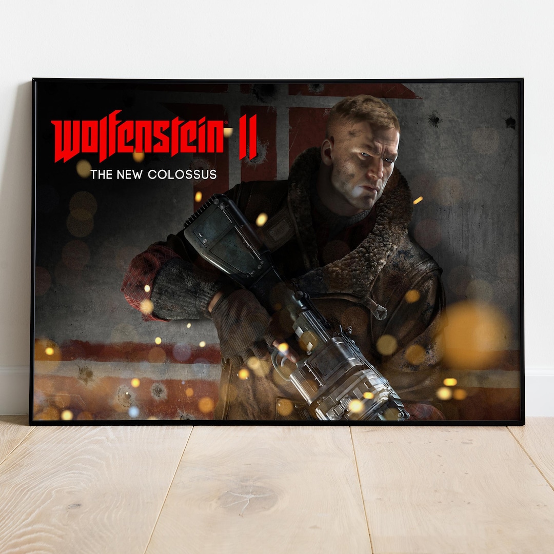 Wolfenstein Poster, Game Print, Wall Art, Gift for Gamers - Etsy
