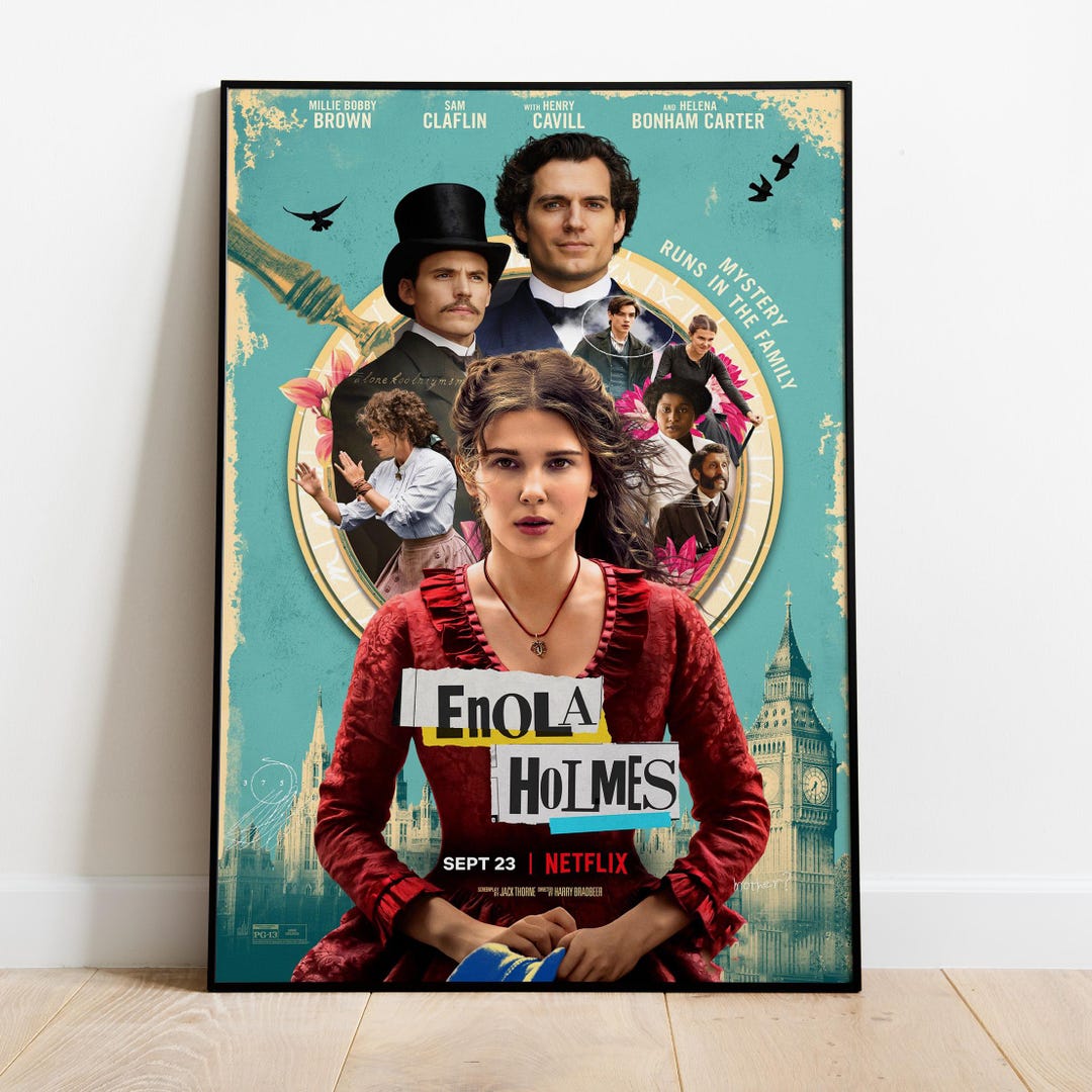 Enola Holmes Poster, Movie Print, Wall Art, Gift for Film Fans - Etsy