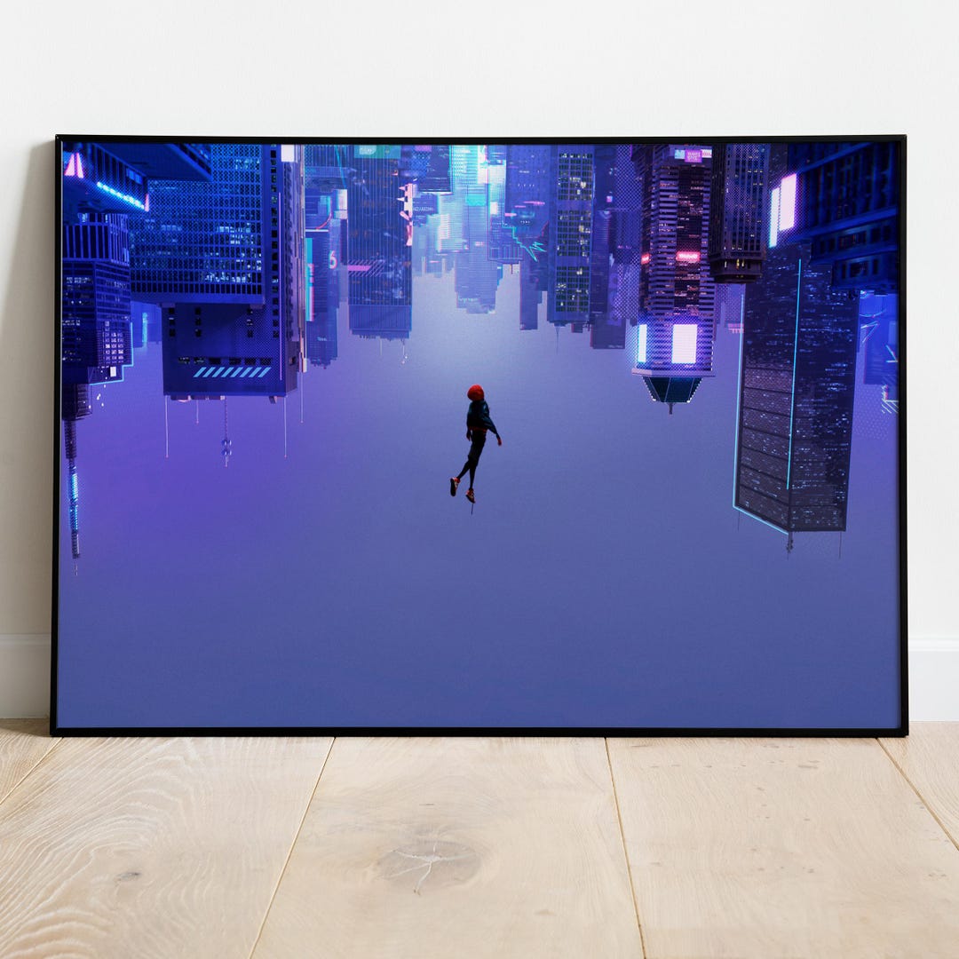 Spider-man Into the Spider-verse Poster, Wall Art, Movie Print, Gift ...
