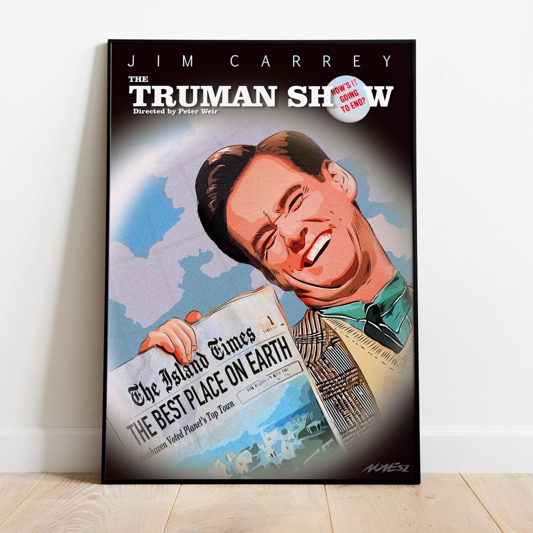 Truman Show Poster, Wall Art, Movie Print, Gift for Film Fans - Etsy