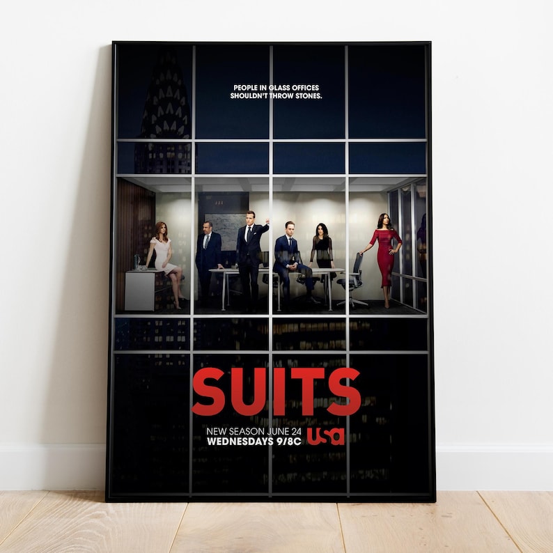 Suits Canvas Poster, TV Series Print, Wall Art, TV Show Gift - Etsy