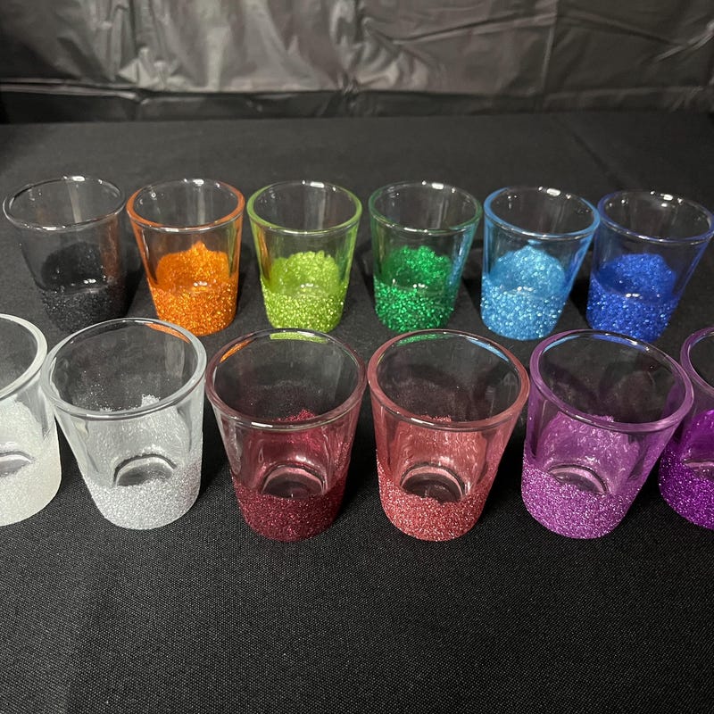 Glitter Glasses - Etsy