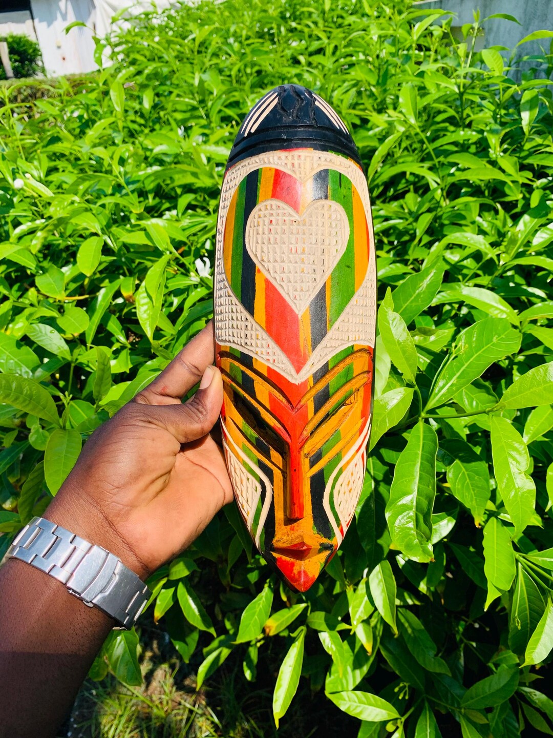 African Mask for Wall, Wooden Mask, Handmade African Mask,wall Hanging ...