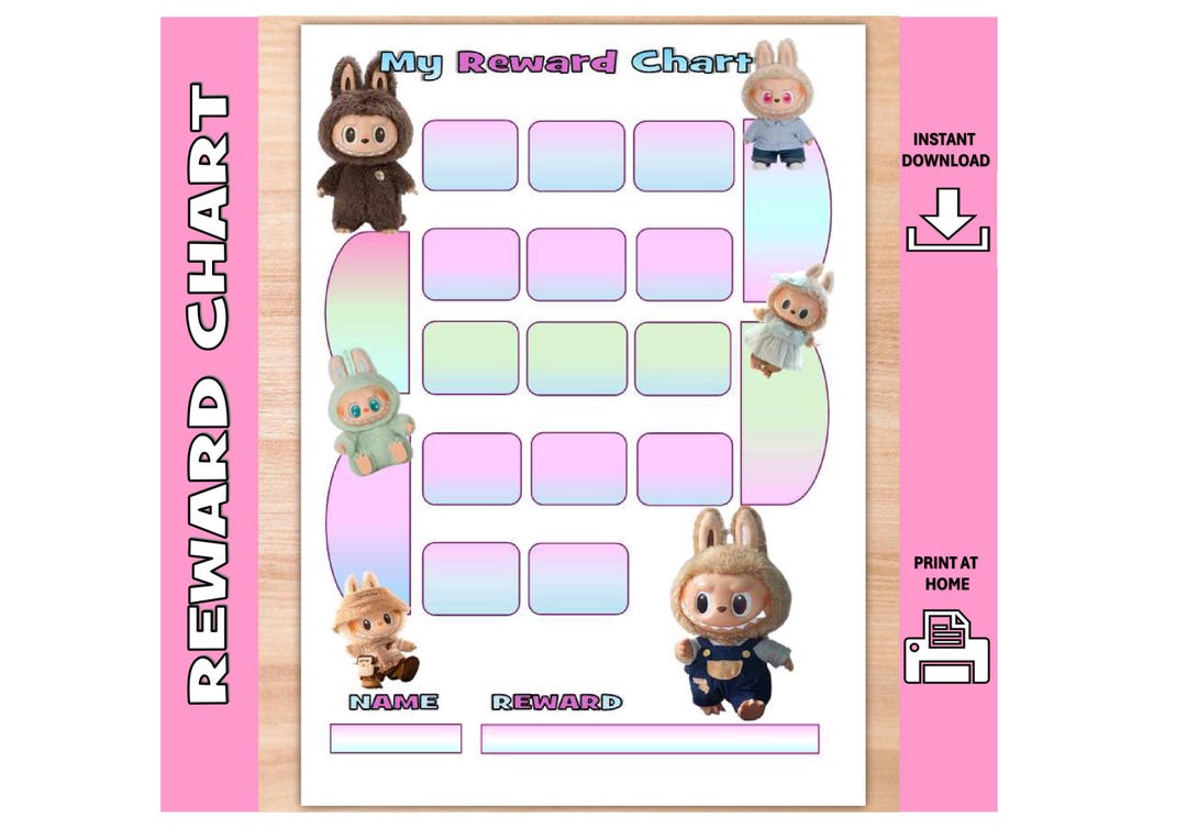 CHORE CHART, LABUBU Reward Chart , Reward Chart, Behavior Chart ...