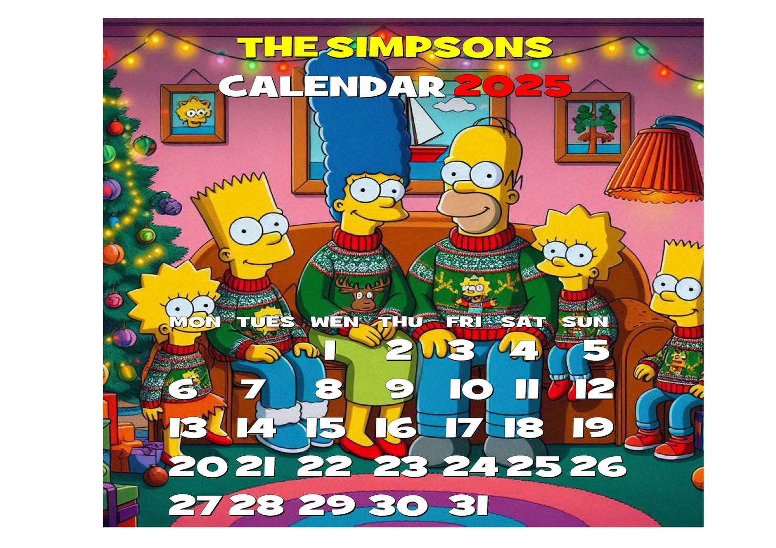 Calendar 2025 Printable, 2025 Calendar Printable, 2025 Wall Calendar ...