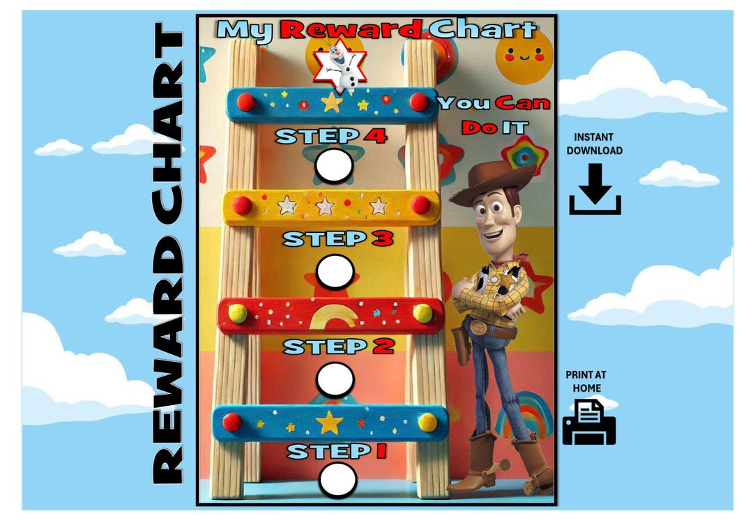 Chore Chart for Kids Printable| Kids Reward Chart | Printable Disney ...