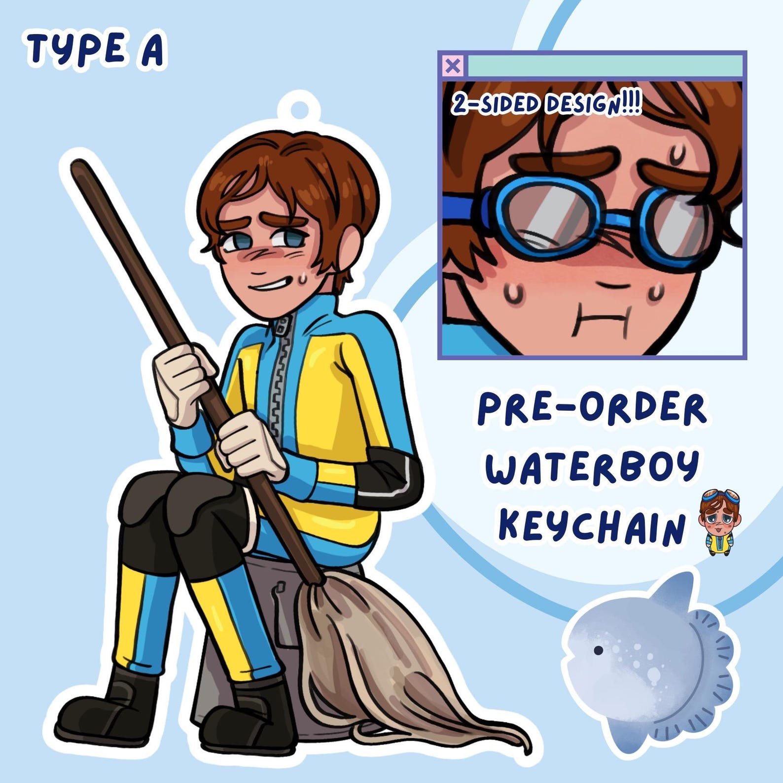 Dispatch | Waterboy Epoxy Keychain | Phone Charm | Laminated Sticker ...