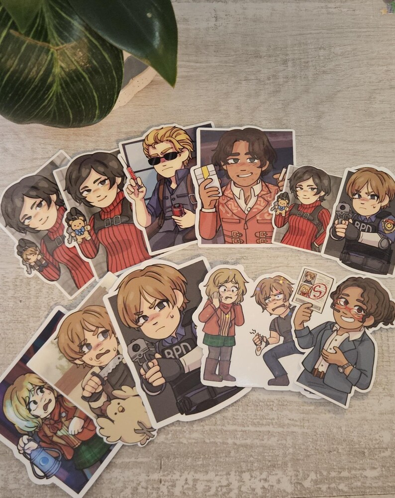 Resident Evil Holo Stickers: Ada Wong, Ashley Graham - Etsy