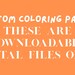 UT Vols Football Coloring Pages - Etsy
