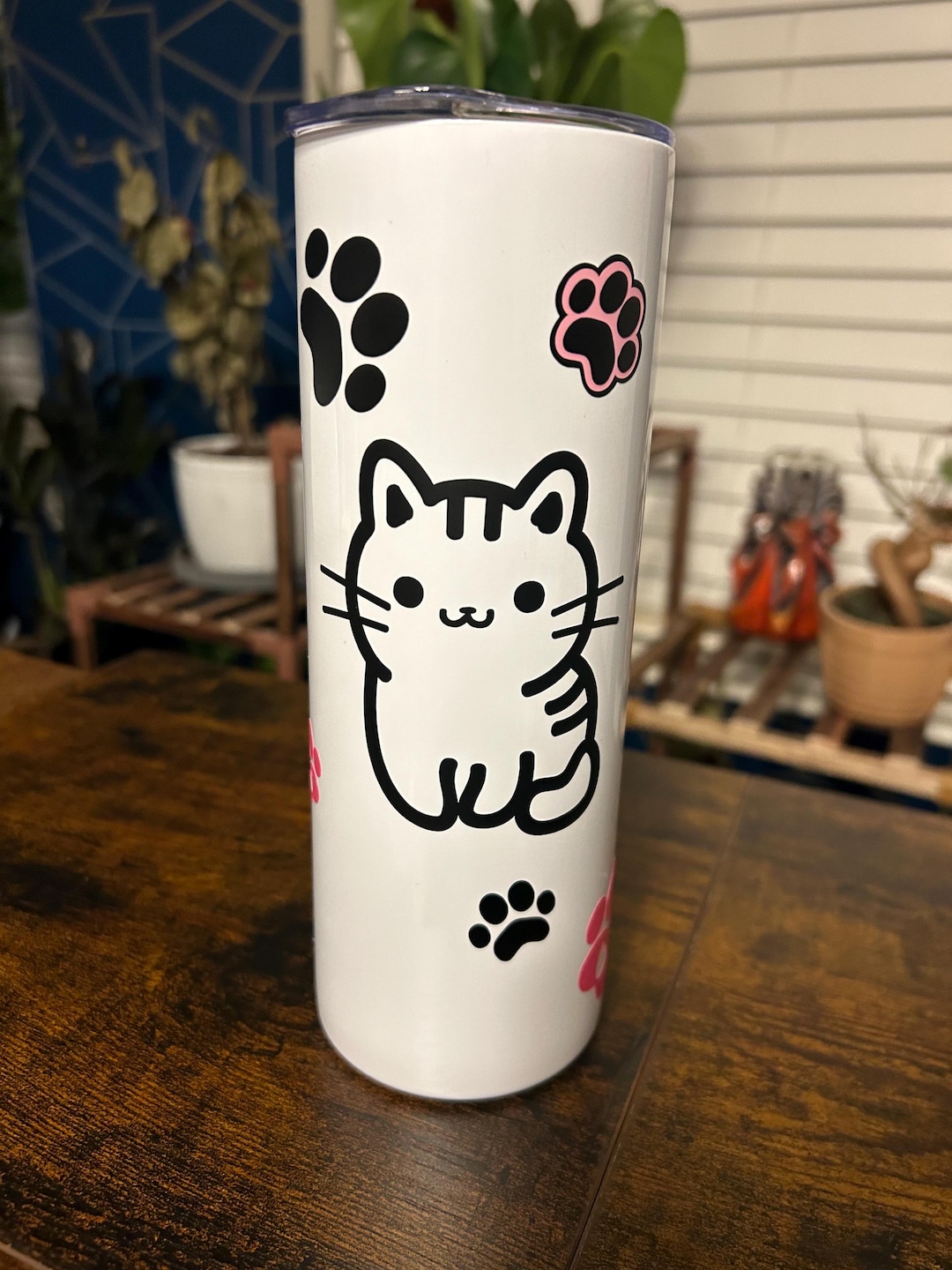 Adorable Cat Paw Tumbler – 20 Oz Insulated Travel Mug for Cat Lovers - Etsy