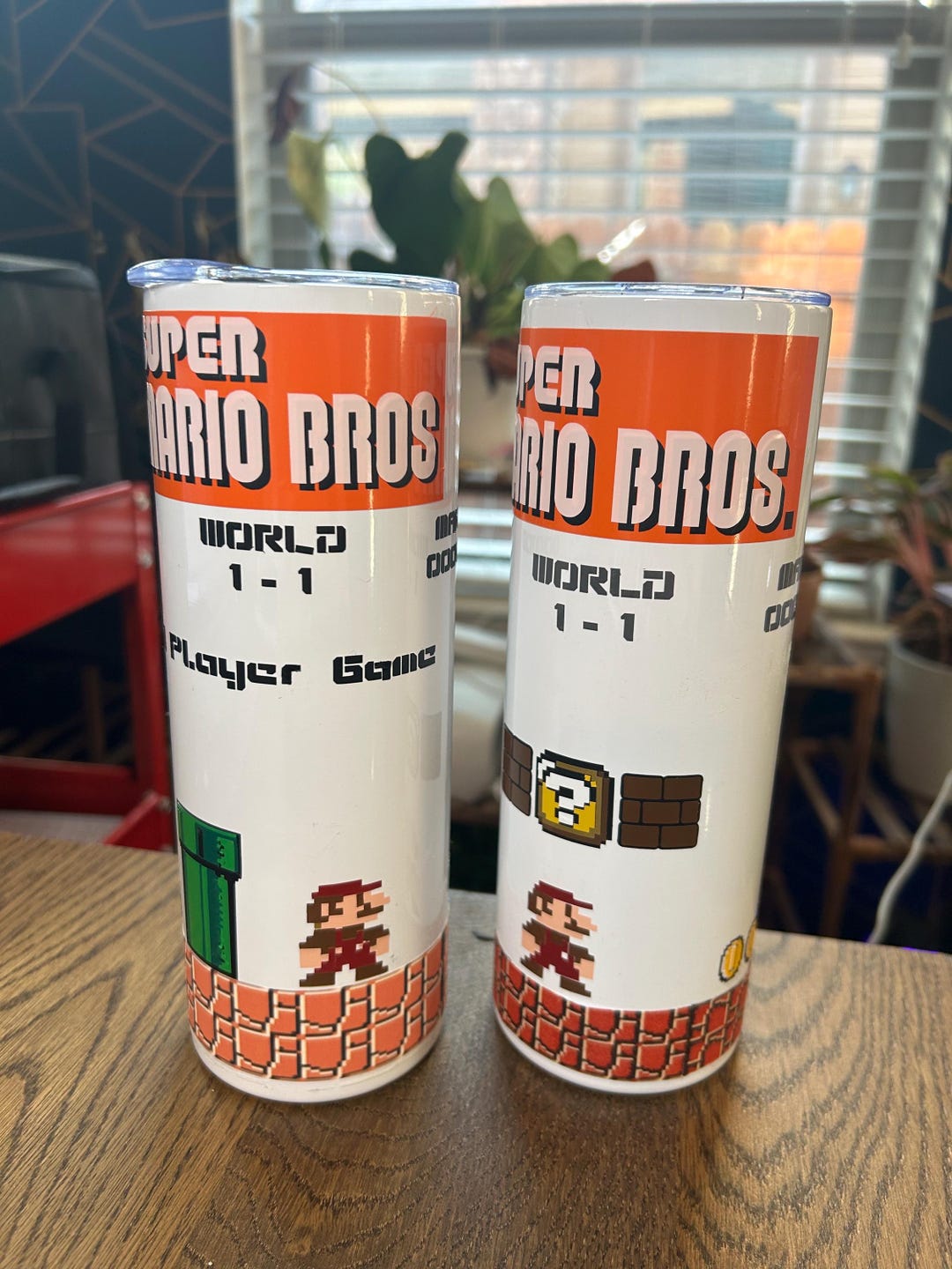 Customizable Super Mario Brothers Inspired Tumbler | Stainless Steel ...