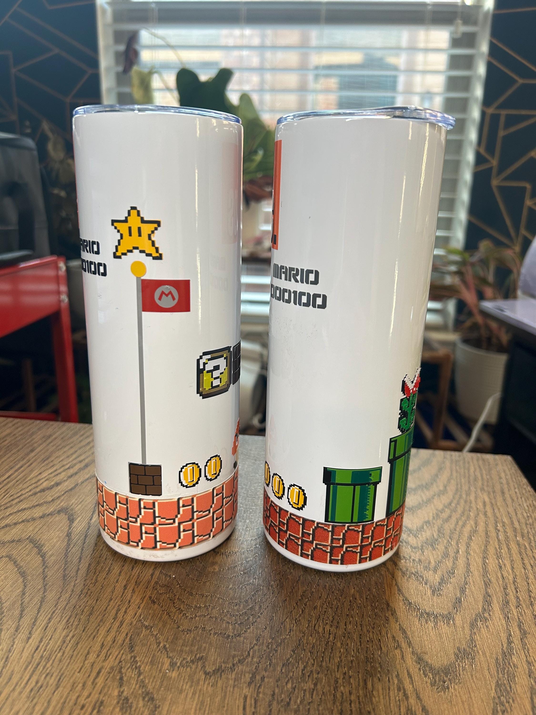 Customizable Super Mario Brothers Inspired Tumbler | Stainless Steel ...