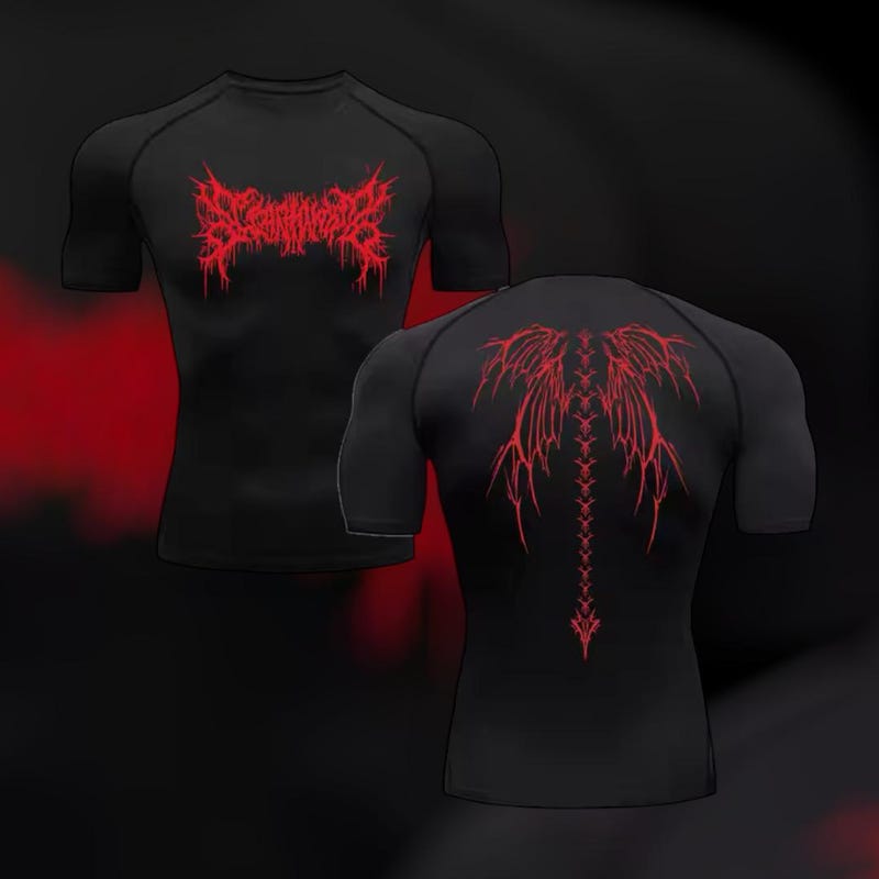 Anime Compression Shirt - Etsy