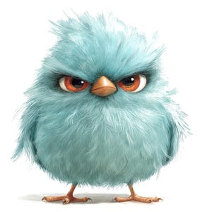 30 Grumpy Birds Watercolor Clipart, Printable High Quality Watercolor ...