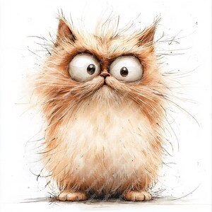 15 Whimsical Cats Clipart Bundle, High Quality Watercolor Clipart JPG ...