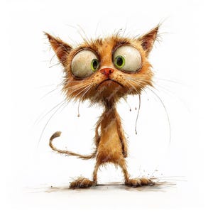 15 Whimsical Cats Clipart Bundle, High Quality Watercolor Clipart JPG ...