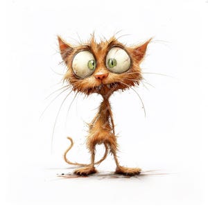 15 Whimsical Cats Clipart Bundle, High Quality Watercolor Clipart JPG ...