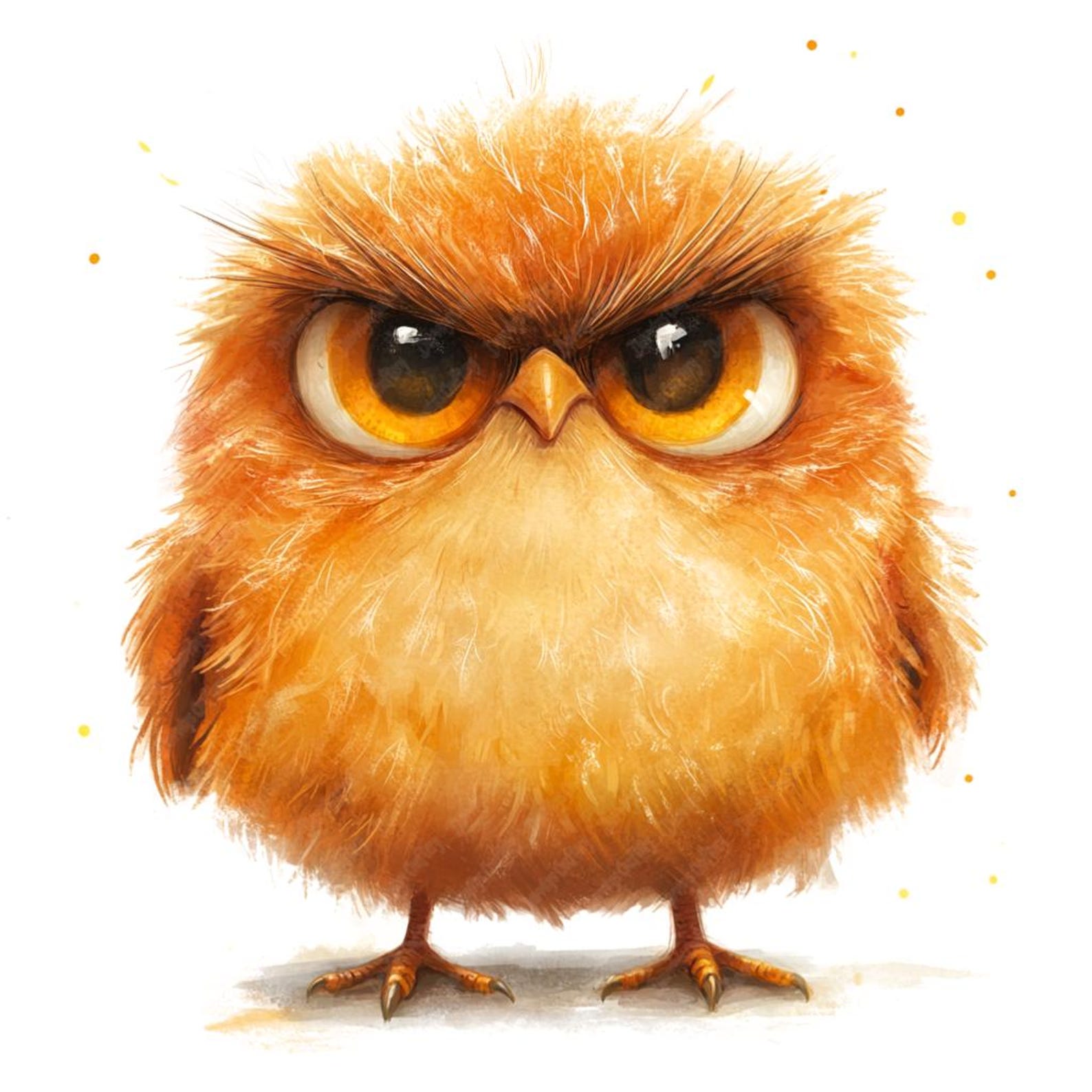 30 Grumpy Birds Watercolor Clipart, Printable High Quality Watercolor ...