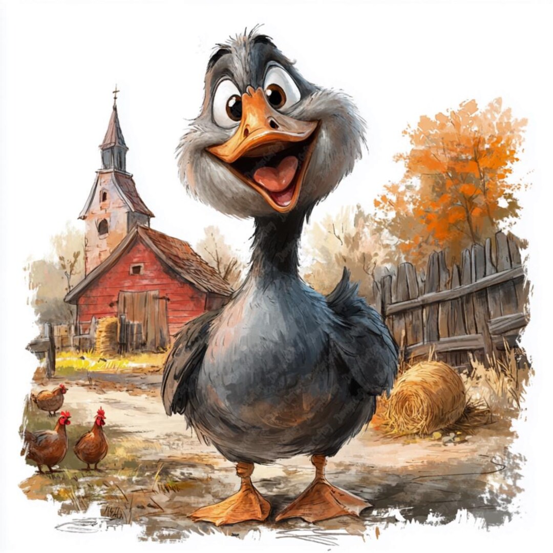 13 Whimsical Farm Animals Watercolor Clipart, Printable High Quality Watercolor Clipart JPG ...