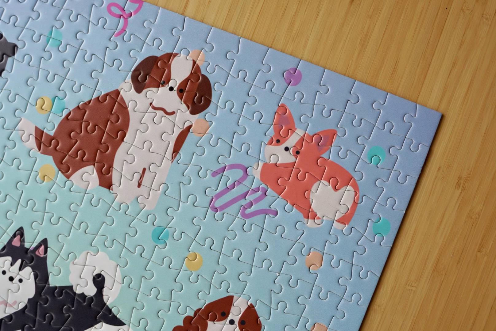 Playful Pups Jigsaw Puzzle - Etsy