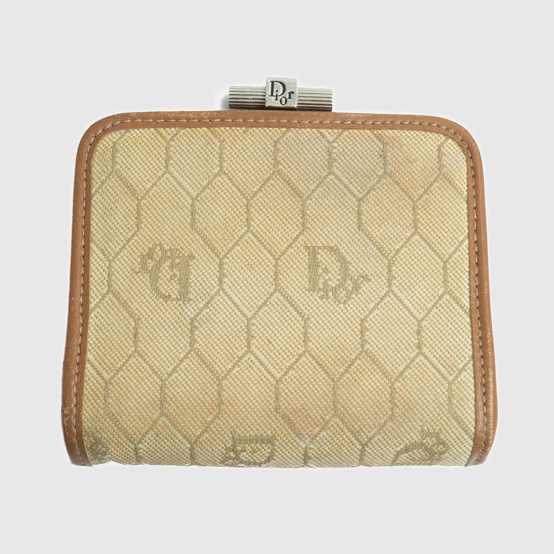 Christian DIOR Monogram Compact Coin Pouch Vintage 90s - Etsy