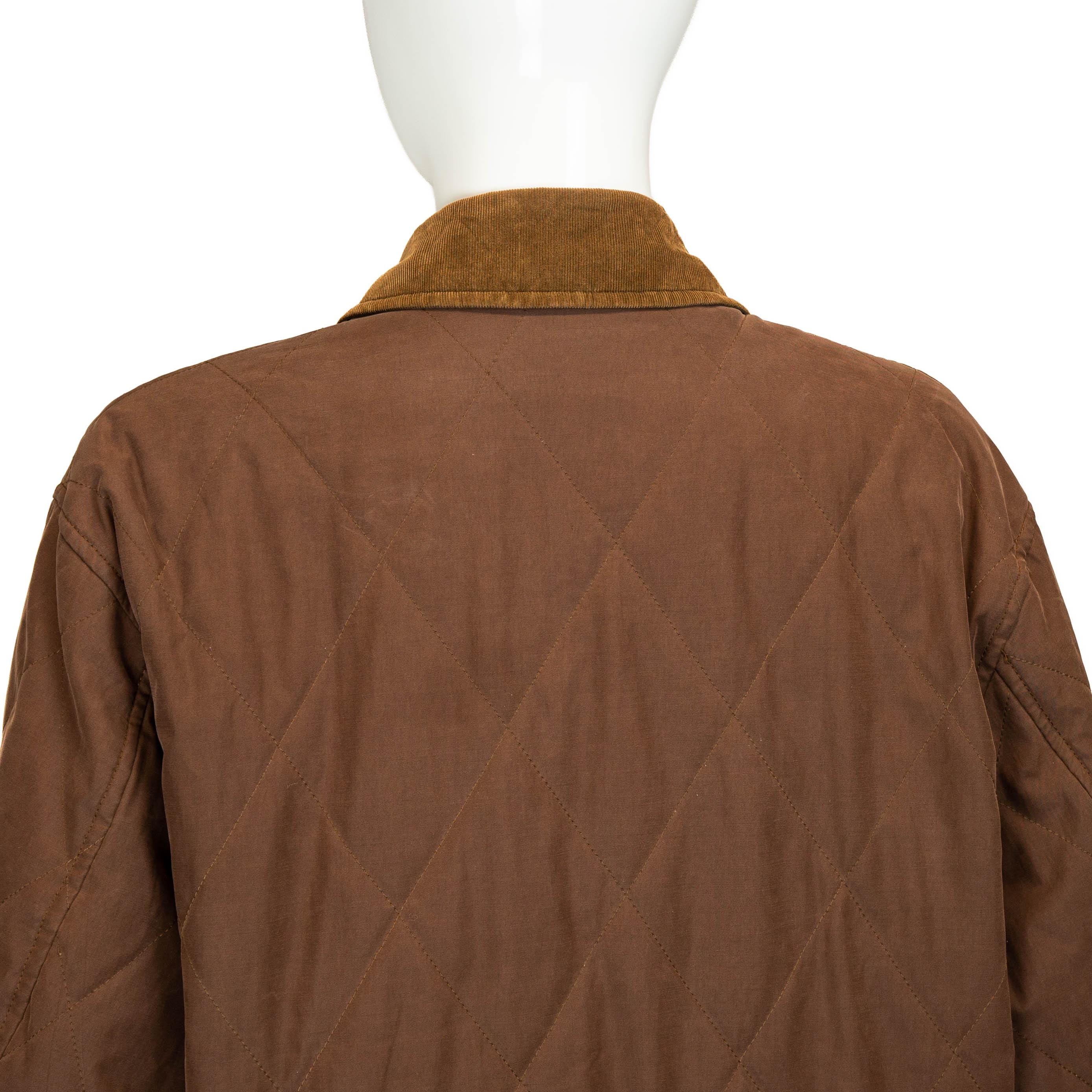 BURBERRY Check Quilted Jacket Brown Vintage 90s - Etsy