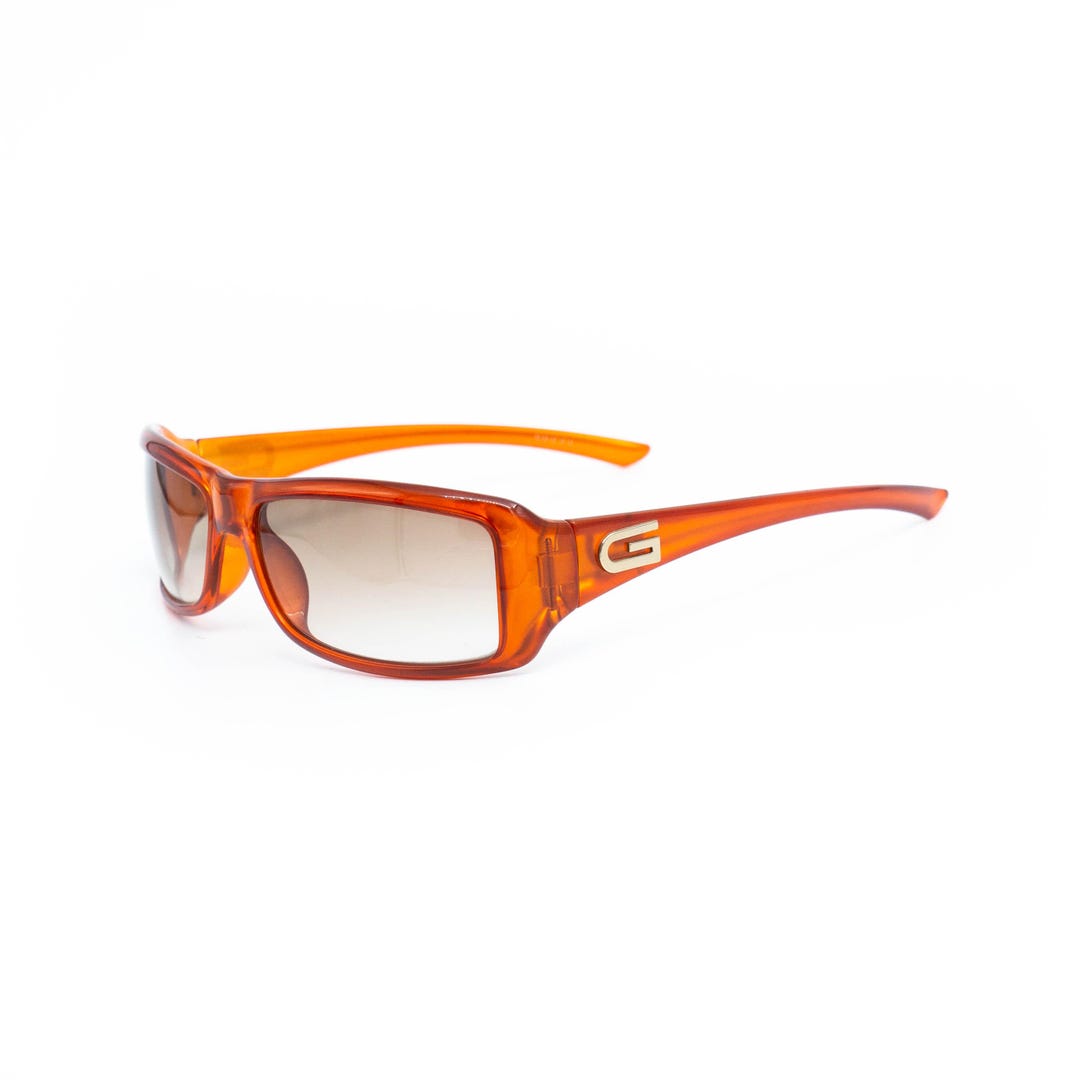 GUCCI GG 2551 Orange Square Sunglasses Vintage - Etsy