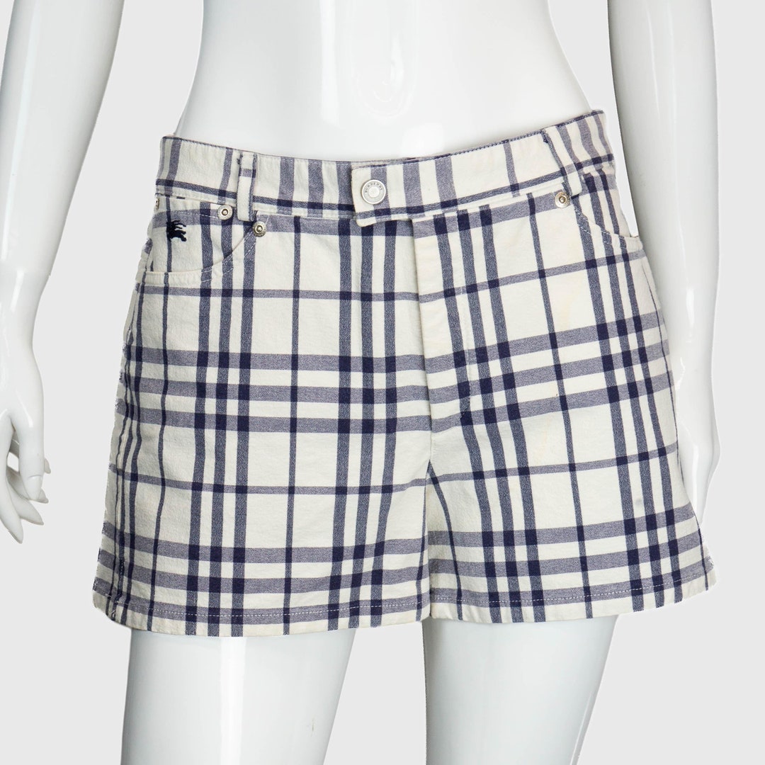 BURBERRY Check Monogram Women Shorts Vintage 00s - Etsy