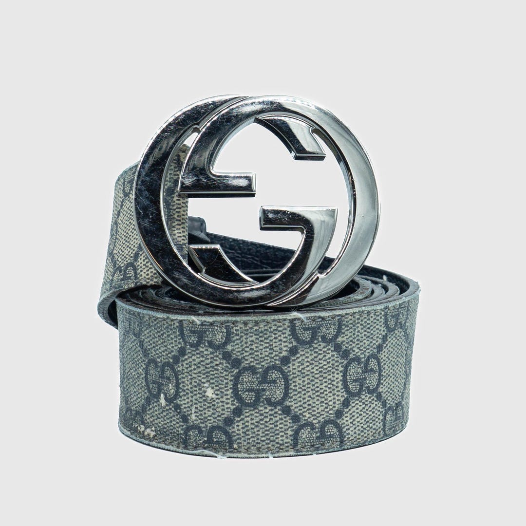 GUCCI GG Logo Belt Monogram Vintage 00s - Etsy