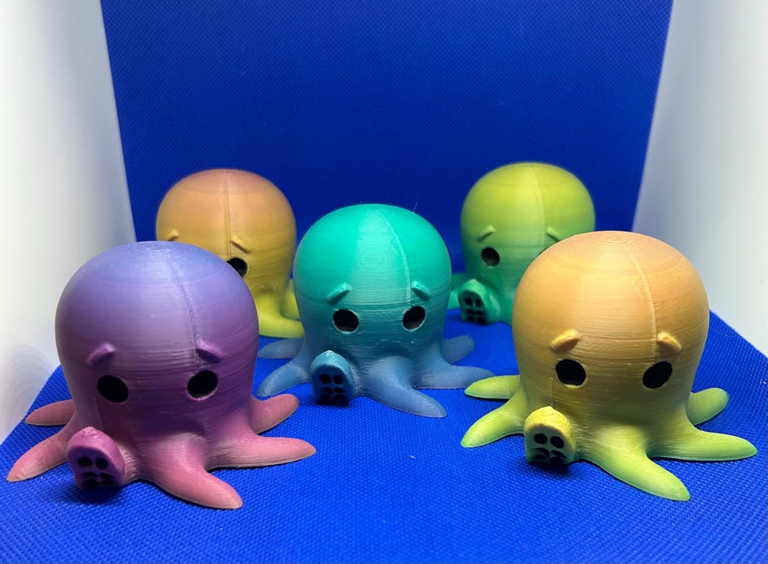 3D Waving Octopus - Etsy