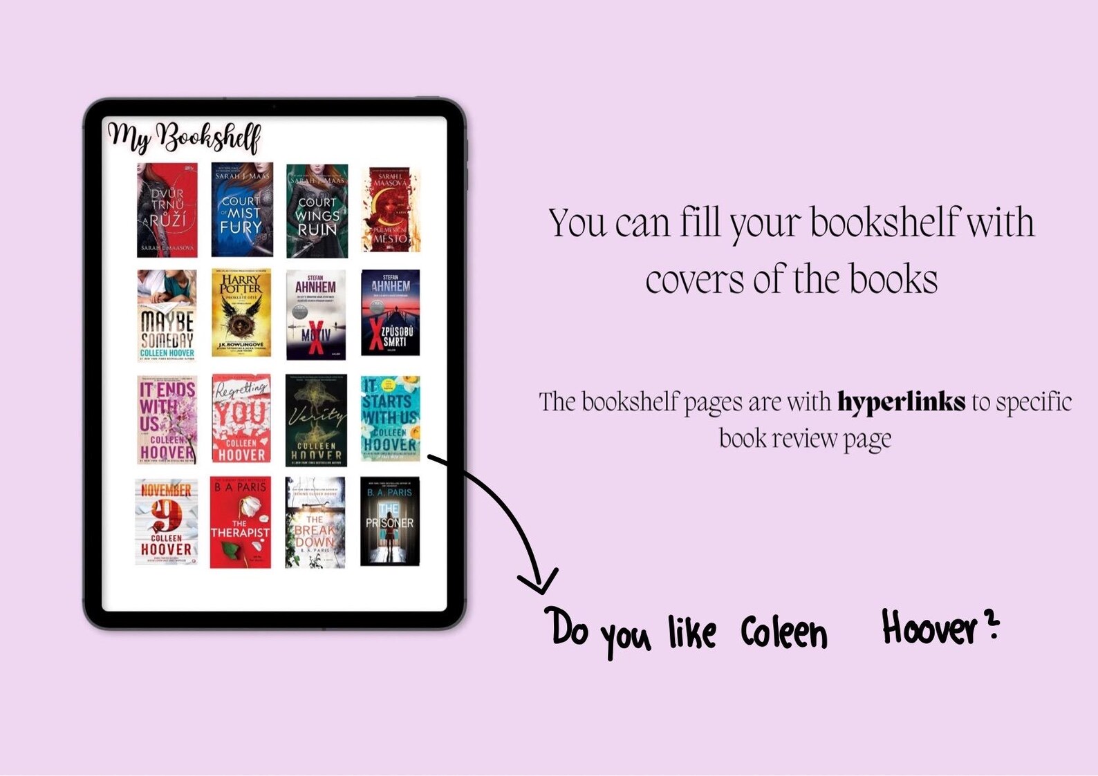 Digital Library/ Library Template - Etsy