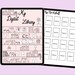 Digital Library/ Library Template - Etsy