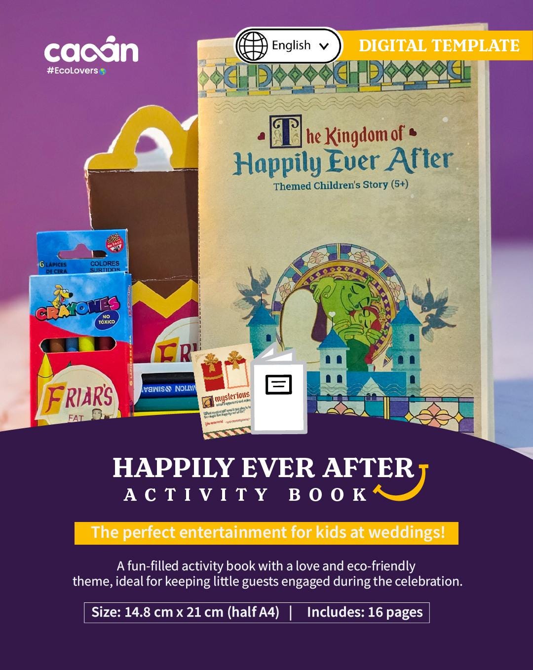 Printable Fairy Tale Party Box & Kids Activity Book | Funny Wedding ...
