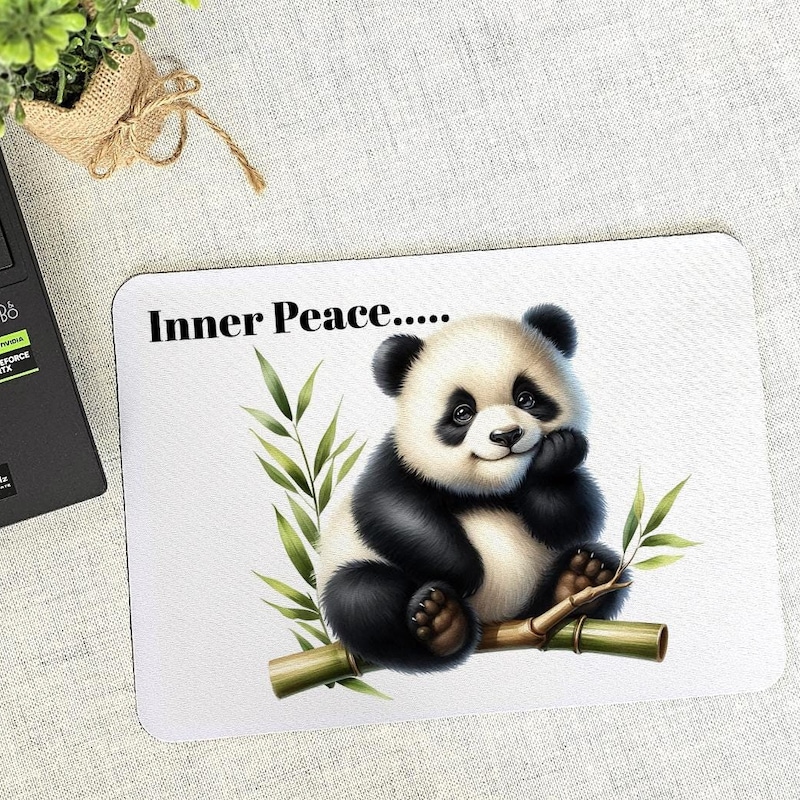 Panda Mouse Pad - Etsy UK