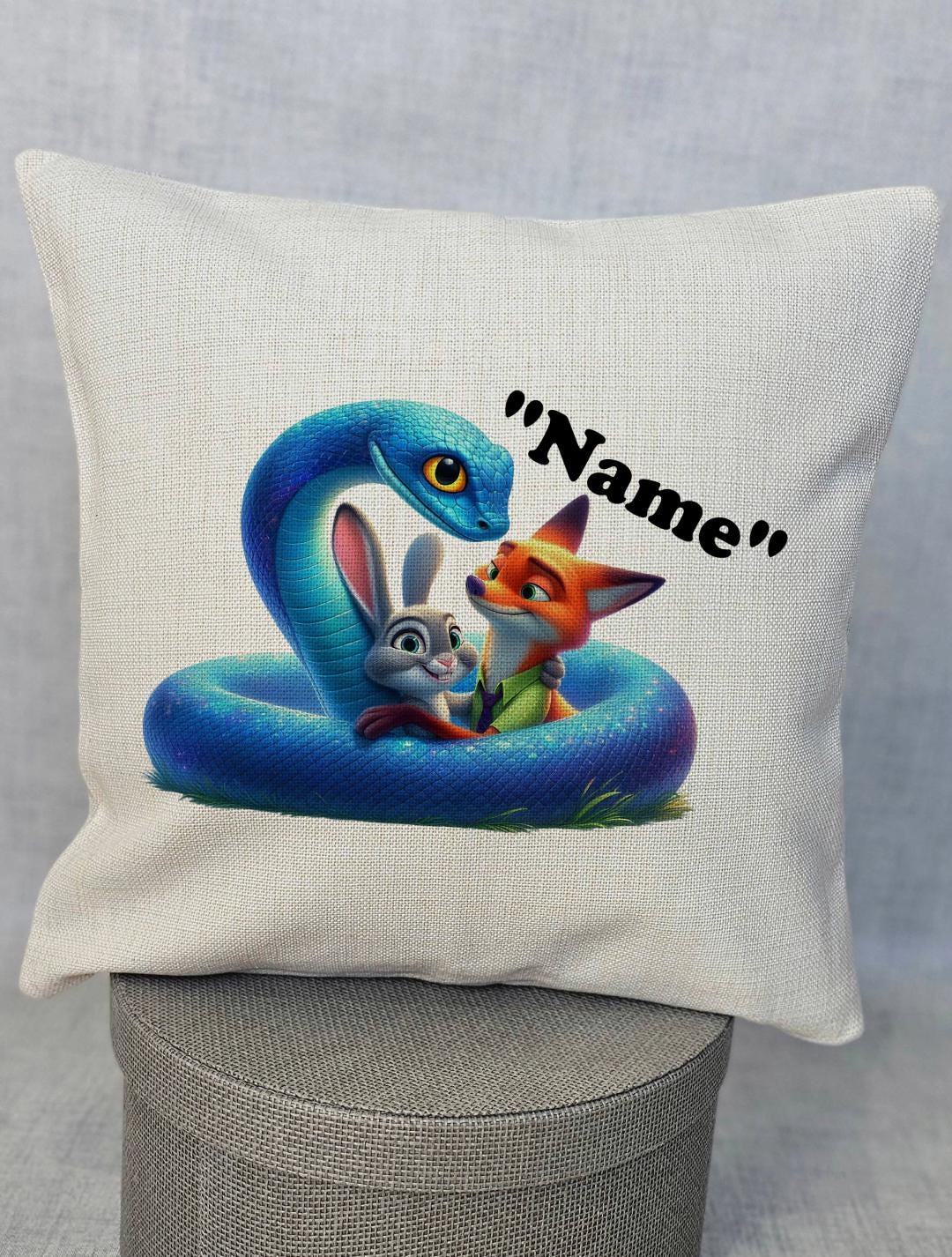 Personalised Zootopia Zootropolis Disney Inspired Cushion Cover ...
