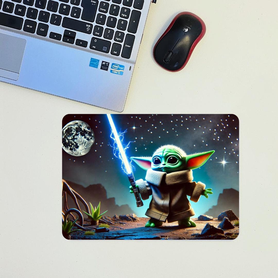 Baby Yoda Mouse Mat Star Wars Mouse Pad PC Computer Office Desk Gaming ...