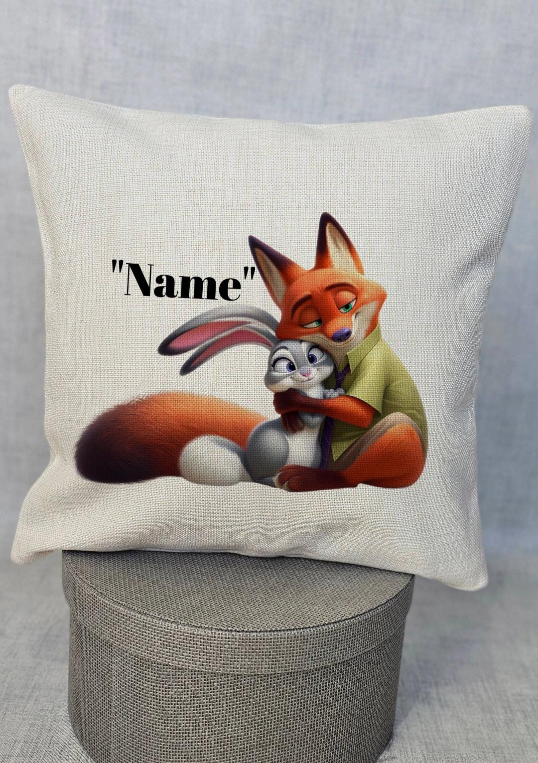 Personalised Zootopia Zootropolis Disney Inspired Cushion Cover ...