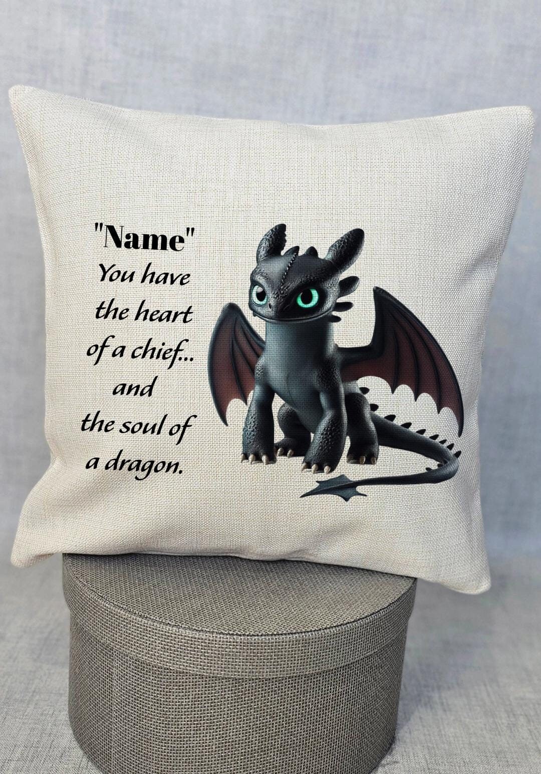 Personalised How to Train Your Dragon Toothless Cushion Cover Christmas ...