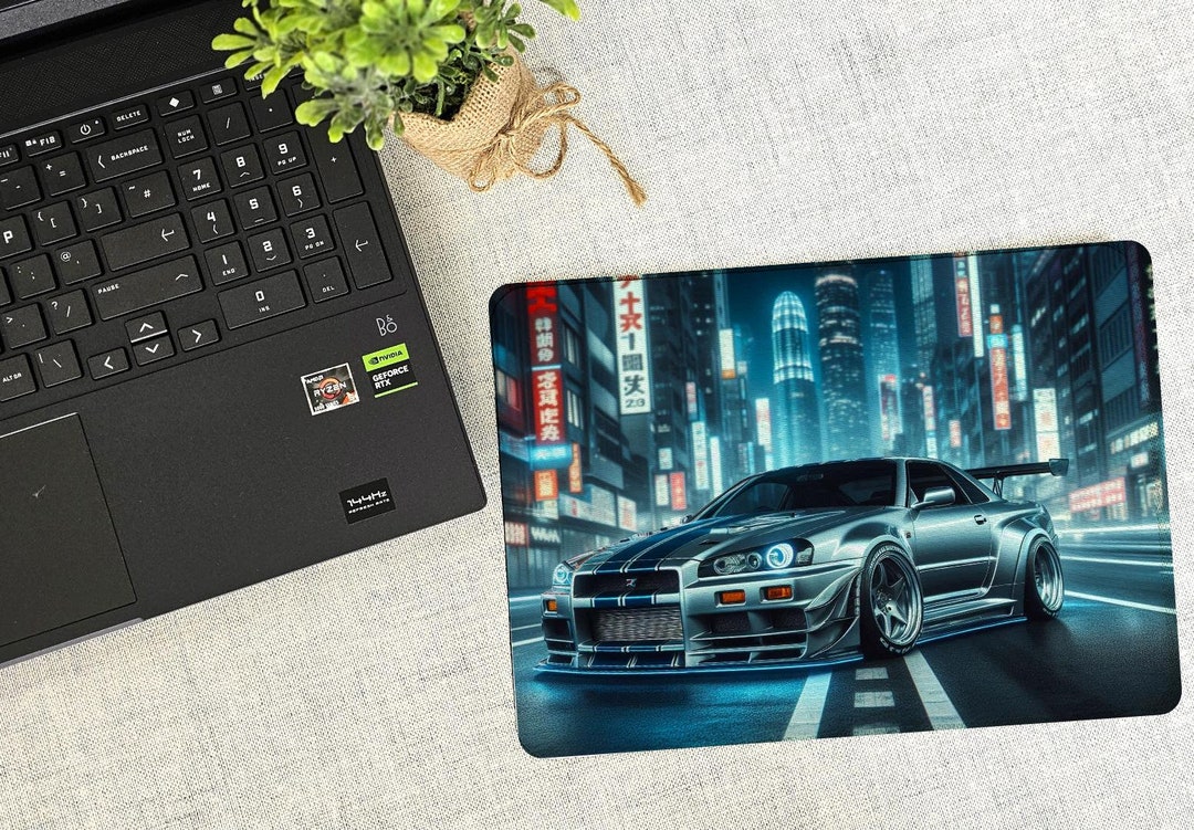 Japanese Car Nissan Skyline R34 GTR Mouse Mat Auto Enthusiast Mouse Pad ...