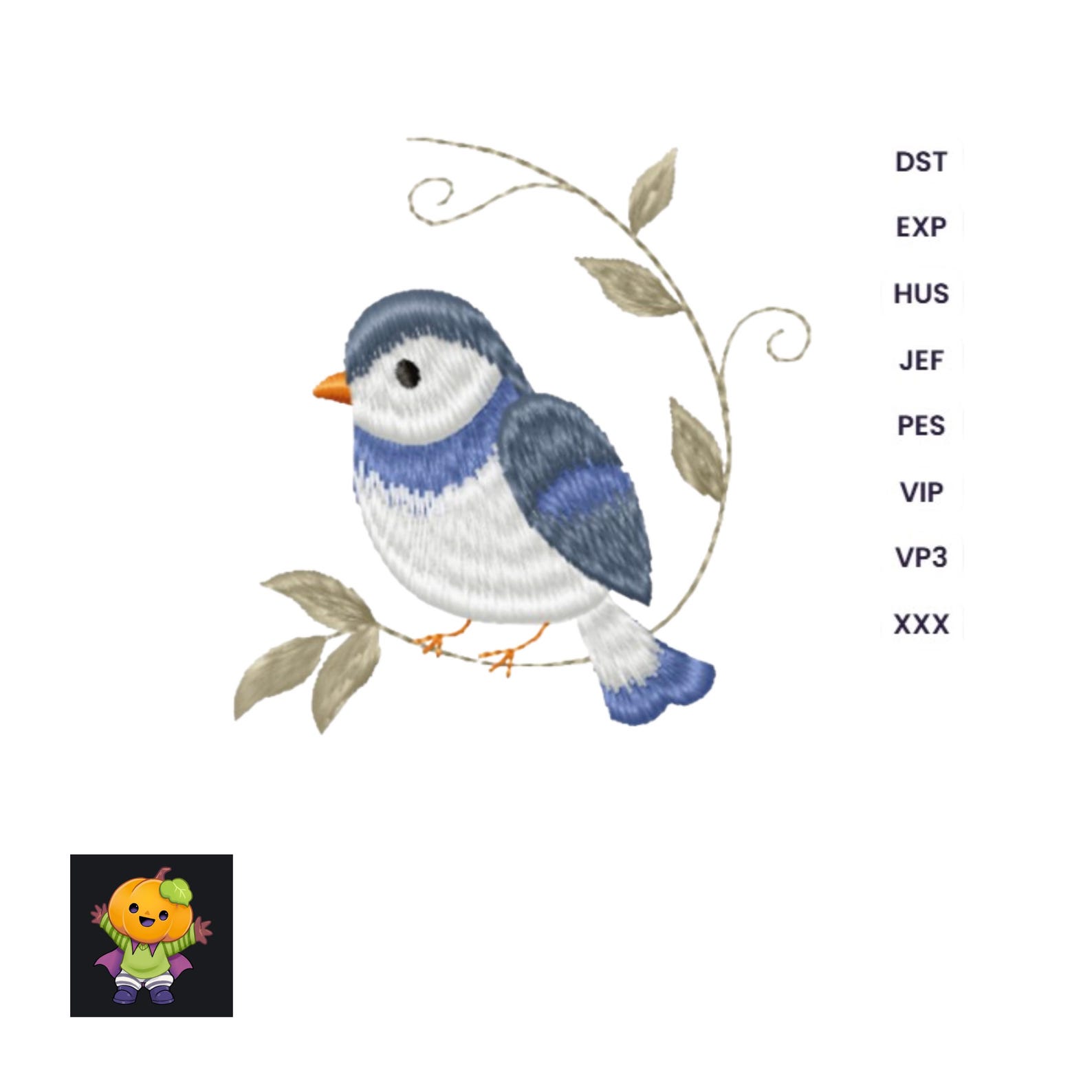 Cute Bird Embroidery Design Embroidery Birds Embroidery Designs Cute ...