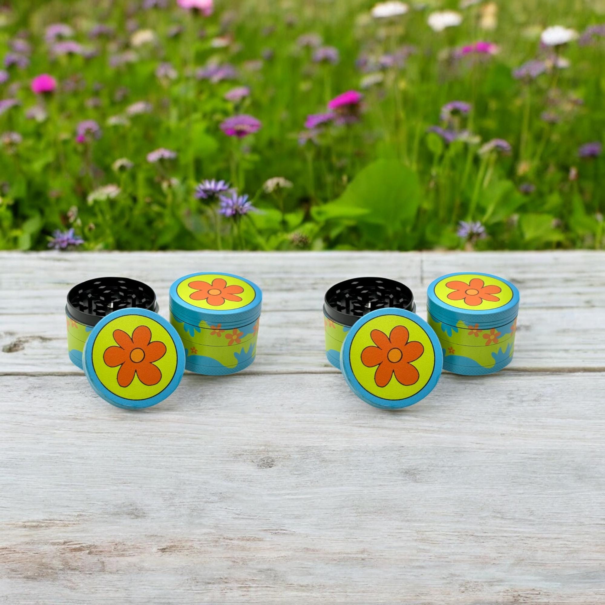 Flower Power Herb Grinder – 70s Retro Kitchen, 4-piece Metal - Etsy