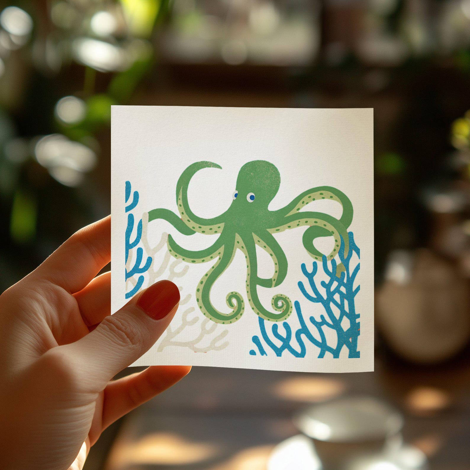 Octopus Paper Napkins: Nautical Beach Party, Sea Life Decor - Etsy