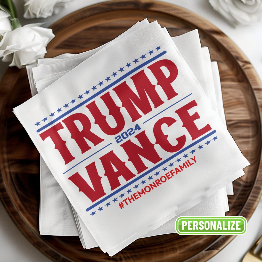 Custom Trump Election Party Cocktail Napkins, Cocktail Napkins for ...
