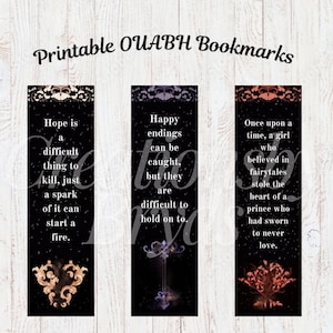 Once Upon A Broken Heart Series (OUABH) Printable Bookmarks - Etsy