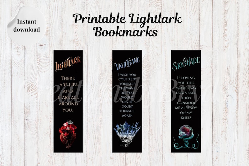 Lightlark Series Printable Bookmarks - Etsy