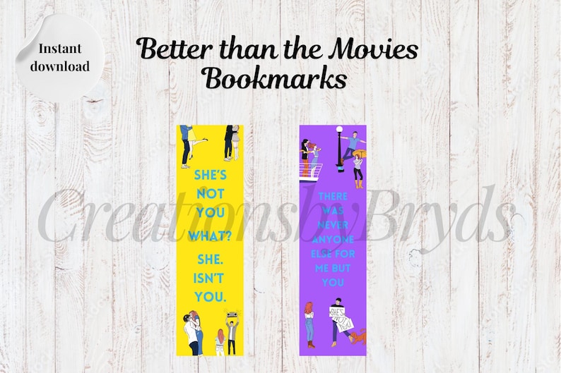 Printable Better Than the Movies Bookmarks - Etsy