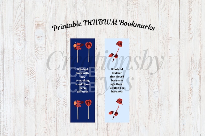 If He Had Been With Me Printable Bookmarks - Etsy