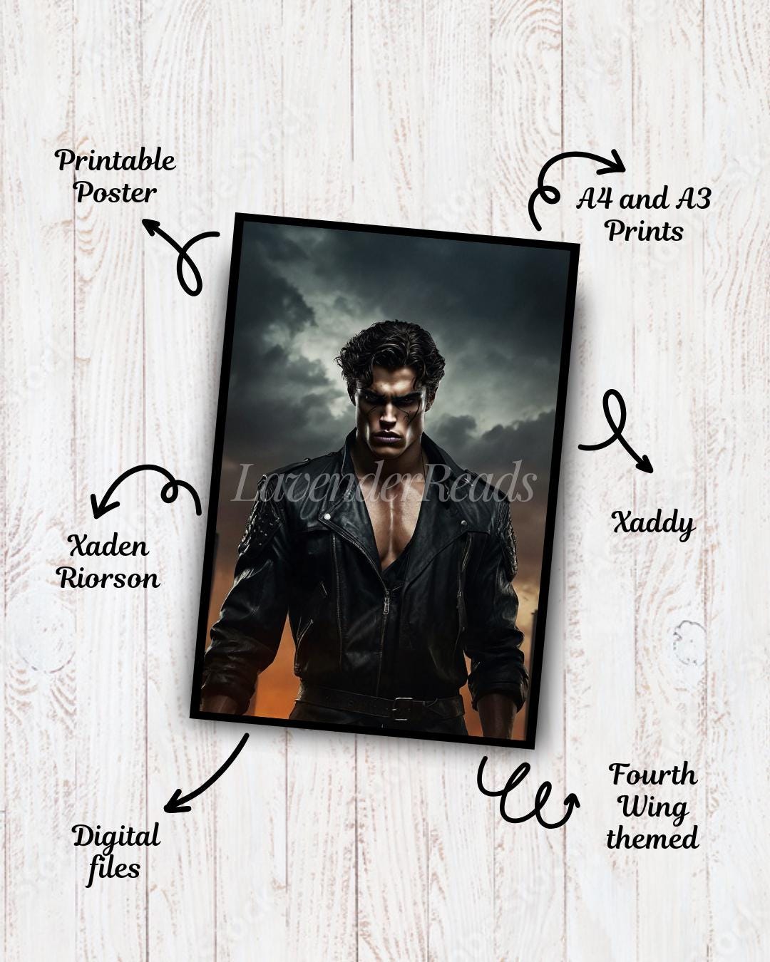 Printable Xaddy Fourth Wing Poster - Etsy