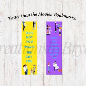 Printable Better Than the Movies Bookmarks - Etsy