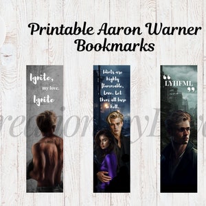 Aaron Warner Printable Bookmarks - Etsy